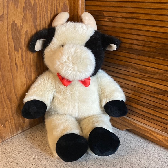 Hugfun | Toys | Vintage Plush Hugfun Holstein Black And White Cow Bill ...